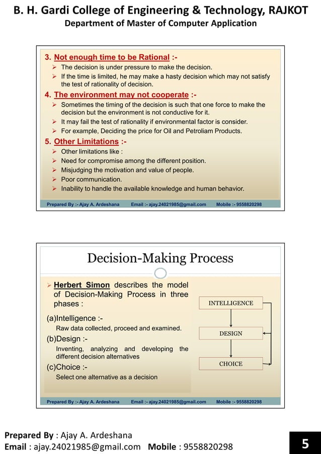 Chapter 4 decision making | PDF