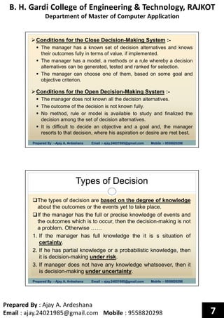 Chapter 4 decision making | PDF