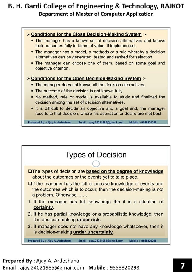 Chapter 4 decision making | PDF