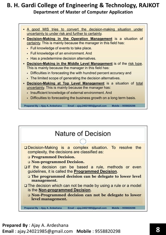 Chapter 4 decision making | PDF