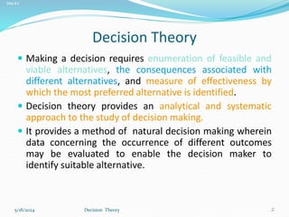 CHAPTER-4 DECISION THEORY mmmmmmmmmmmmmm.pptx