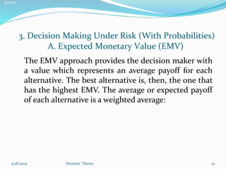 CHAPTER-4 DECISION THEORY mmmmmmmmmmmmmm.pptx