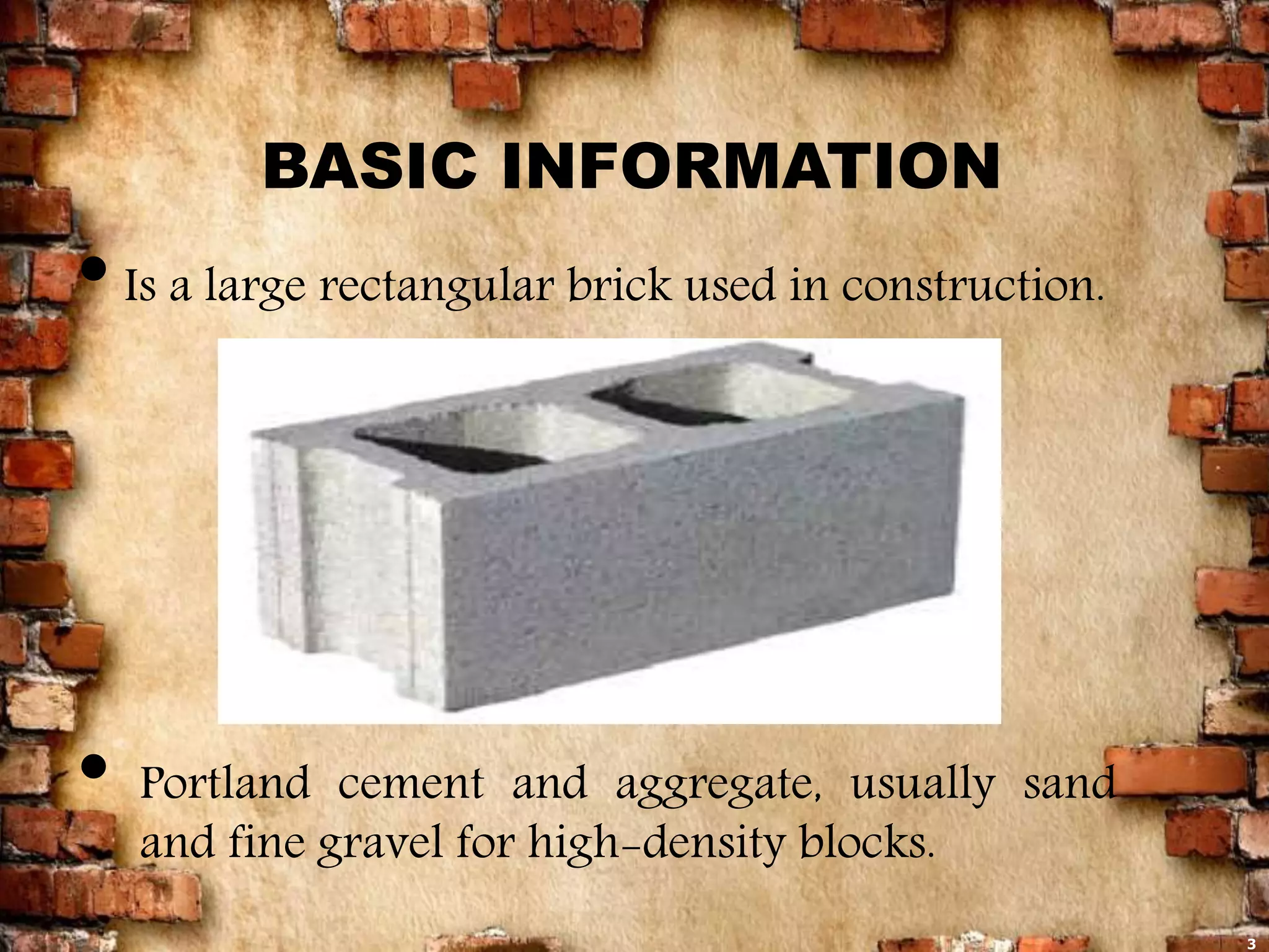 Chapter 4 (d) hollow concrete block masonry | PPTX