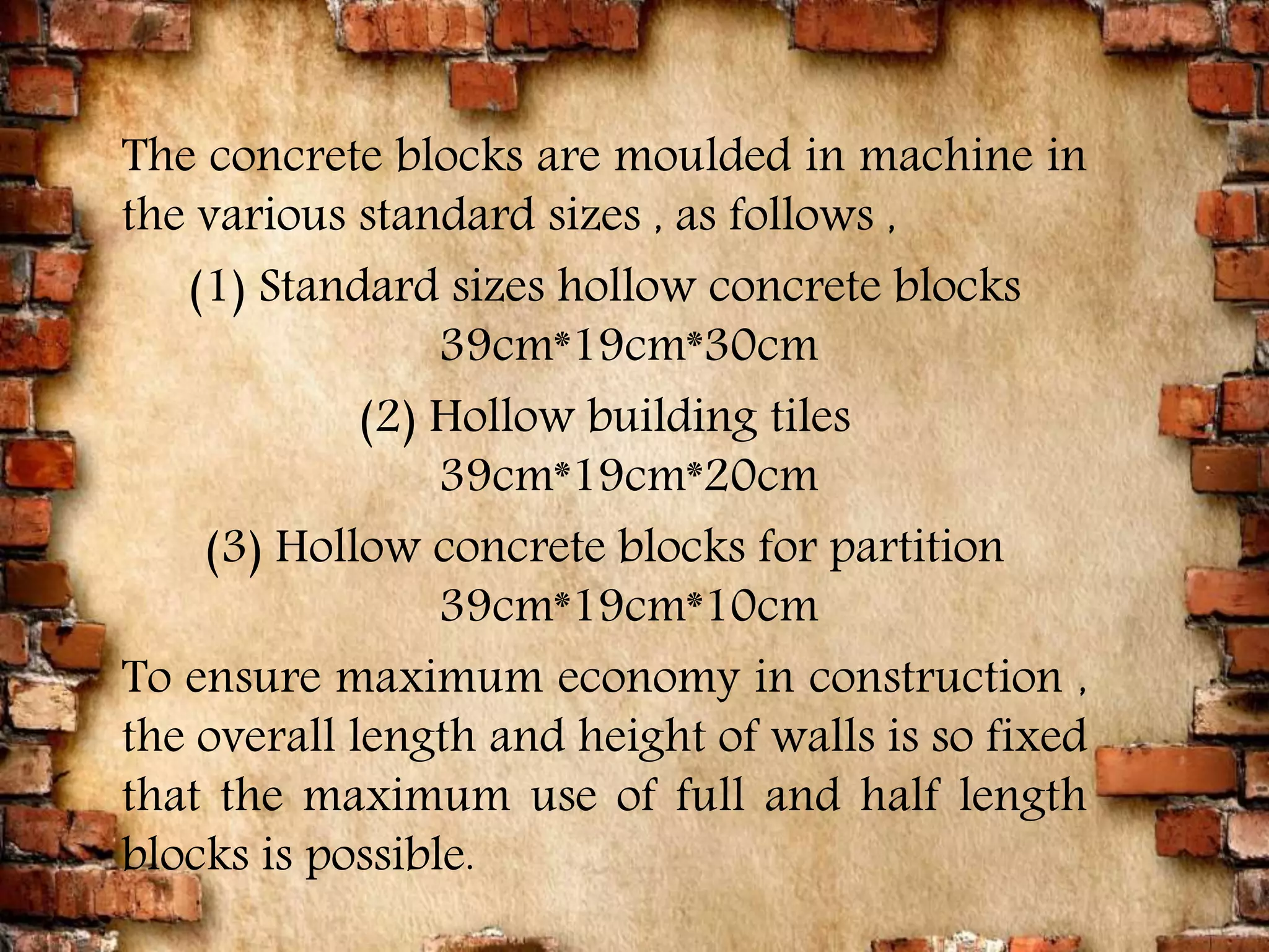 Chapter 4 (d) hollow concrete block masonry | PPTX