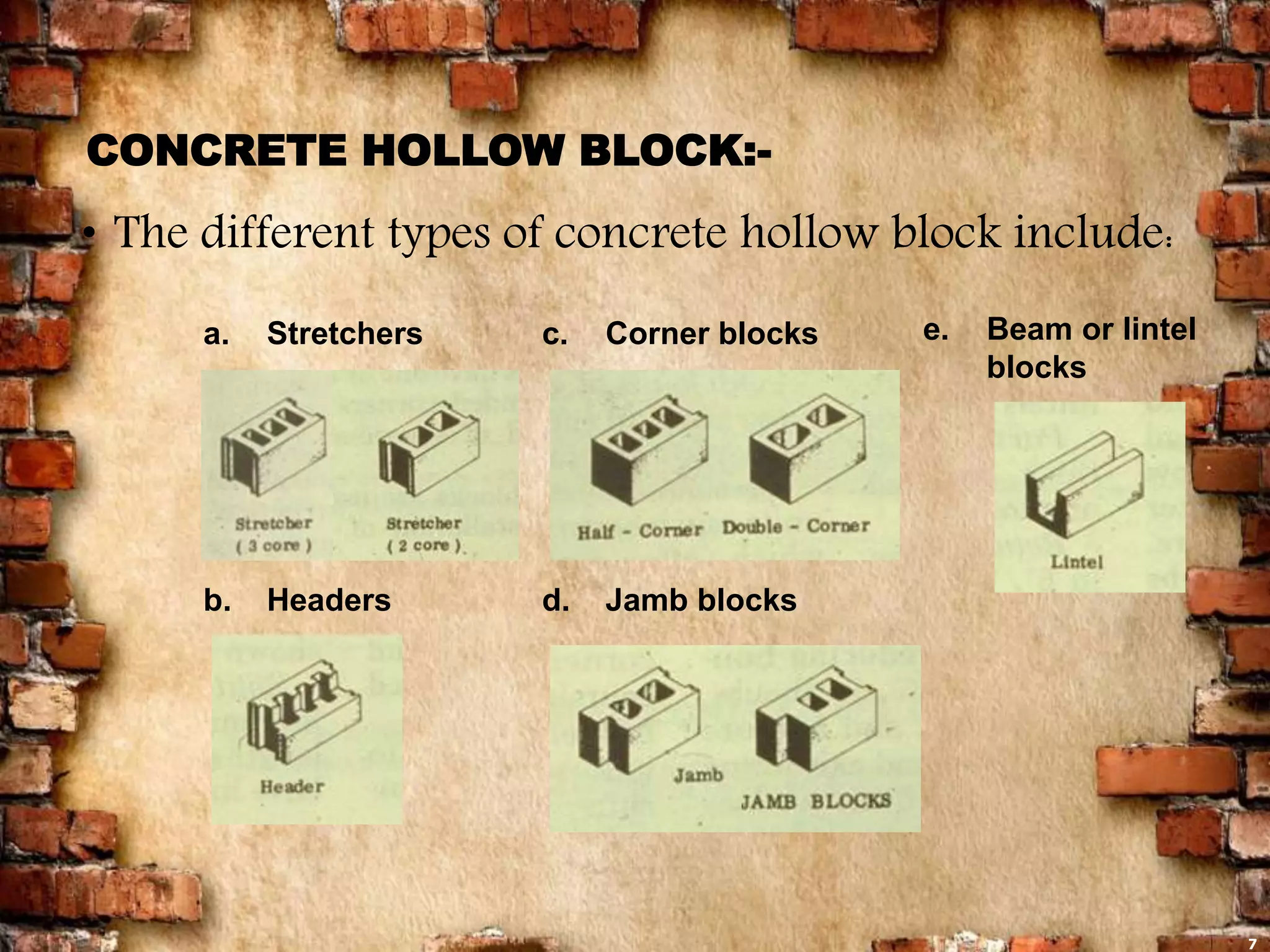 Chapter 4 (d) hollow concrete block masonry | PPTX