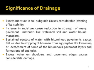 Chapter 4 Drainge and maintenance of road | PPTX