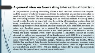 Chapter 4 Forecasting Tourism Demand (Tourism Planning and Development ...