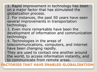 Globalisation and the Indian economy | PPTX