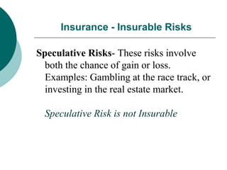 Chapter 4 insurability of risk | PPT