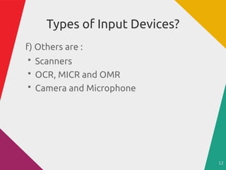 Chapter 4 : I/O devices | PPT