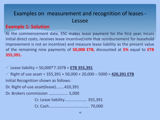 Accounting for lease a lecture note power point pdf | PDF