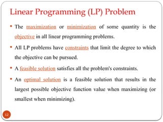 linear programing is the model that can be | PPTX