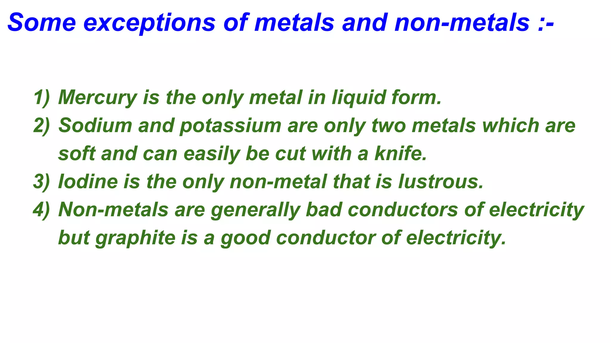 Chapter 4 metals and non-metals (class-8) CBSE | PPTX