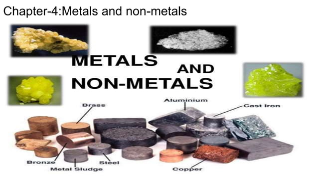 Chapter 4 metals and non-metals (class-8) CBSE | PPTX | Chemistry | Science