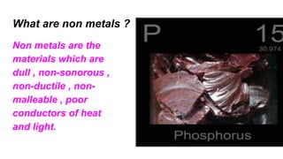 Chapter 4 metals and non-metals (class-8) CBSE | PPTX