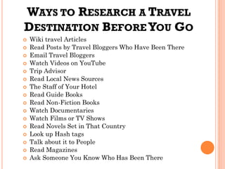 Chapter 4 Package Tour Development (Travel Agency & Tour Operations) | PDF