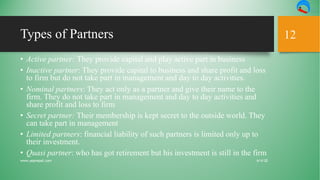 Partnership Firm - Business Studies (A-Level / 11 Grade) | PDF ...