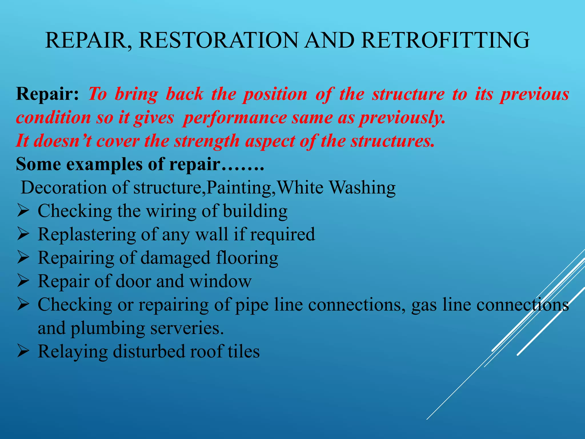 Chapter 4 repair, rehabilitation & retrofiiting | PPTX