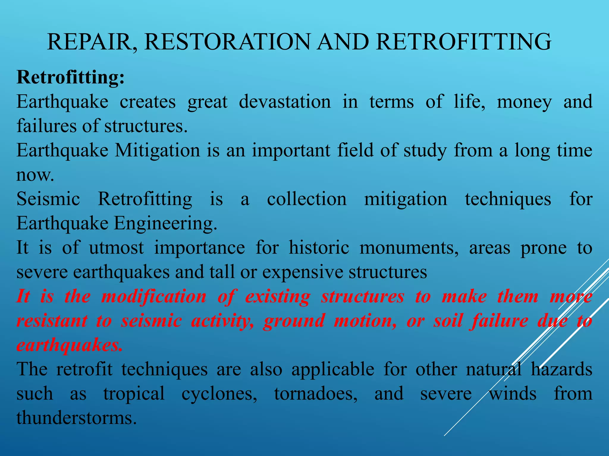 Chapter 4 repair, rehabilitation & retrofiiting | PPTX