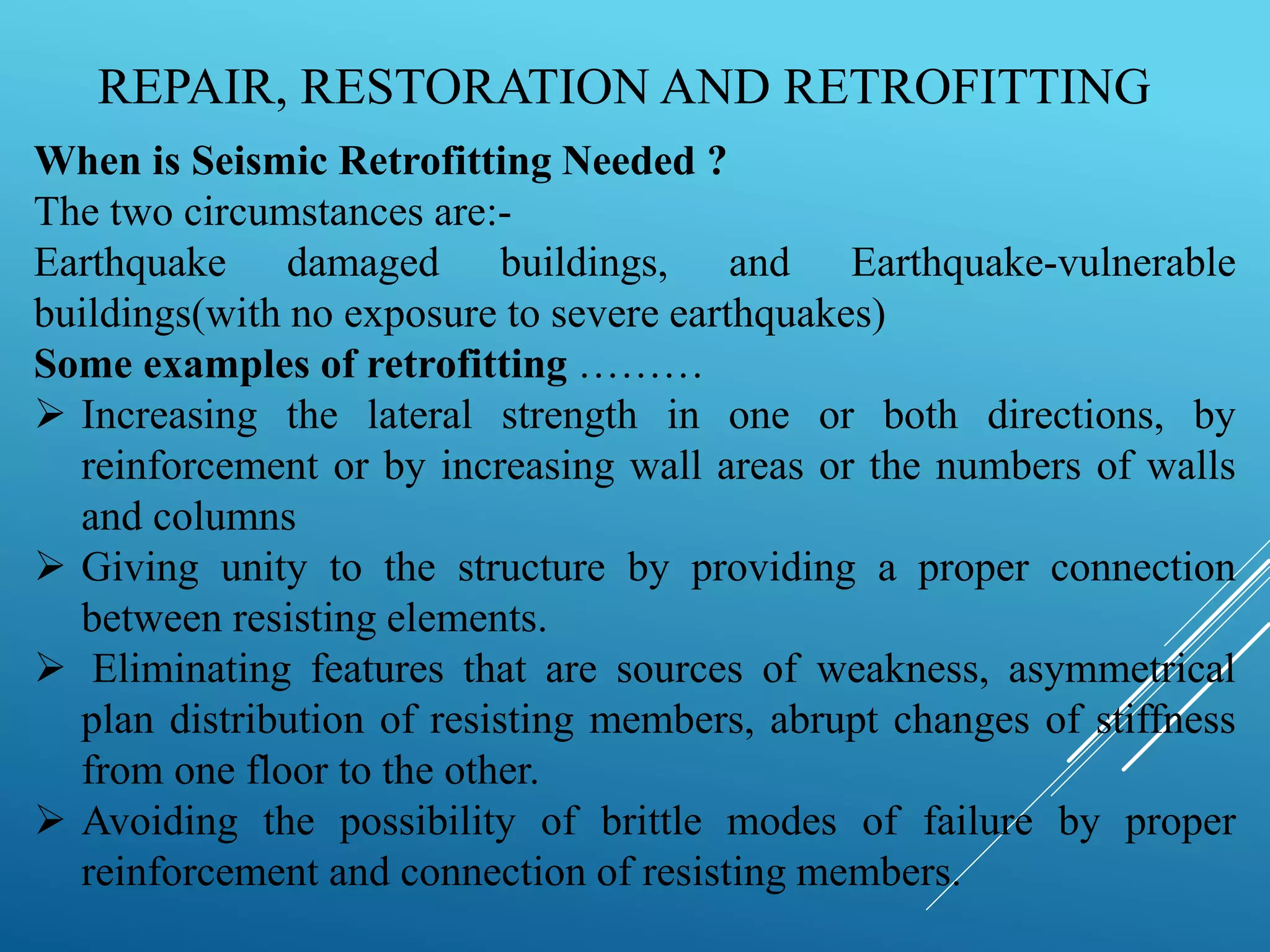 Chapter 4 repair, rehabilitation & retrofiiting | PPTX