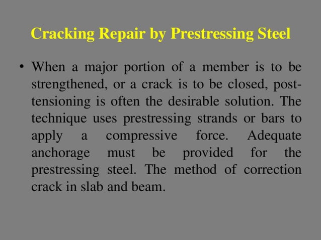 Chapter 4 repair, rehabilitation & retrofiiting | PPTX