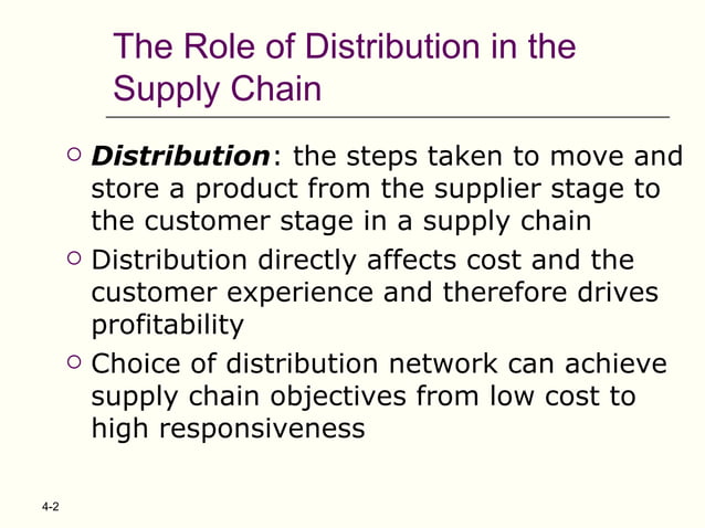 Designing the distribution network in a supply chain | PPT | Logistics and Transportation ...