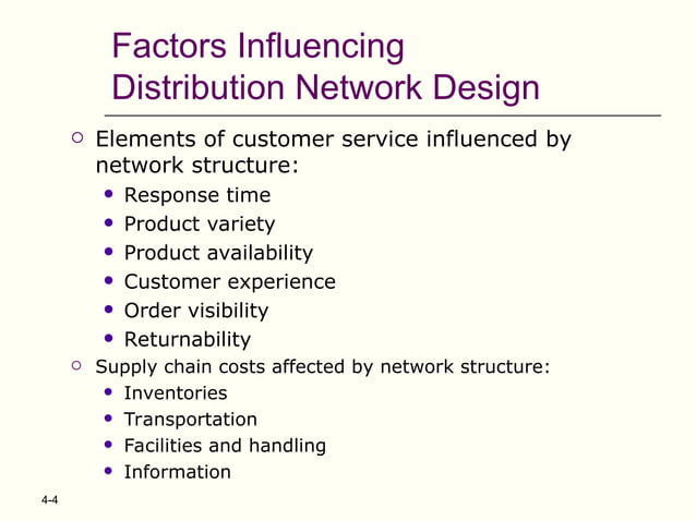 Designing the distribution network in a supply chain | PPT | Logistics and Transportation ...