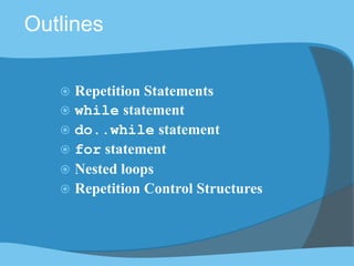 Repetition Structure | PPT
