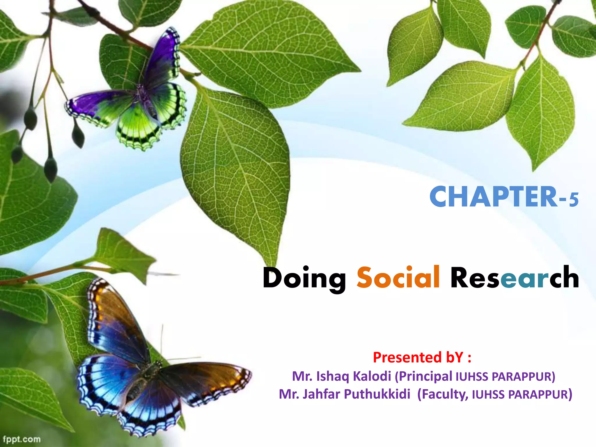 Chapter 5 Doing sociology | PPTX