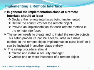 Advanced Java Programming | PPT