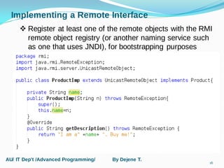 Advanced Java Programming | PPT