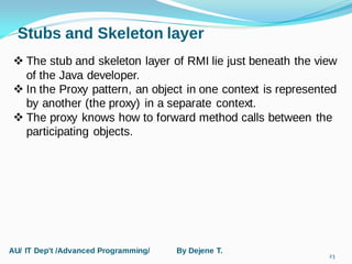 Advanced Java Programming | PPT
