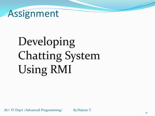 Advanced Java Programming | PPT
