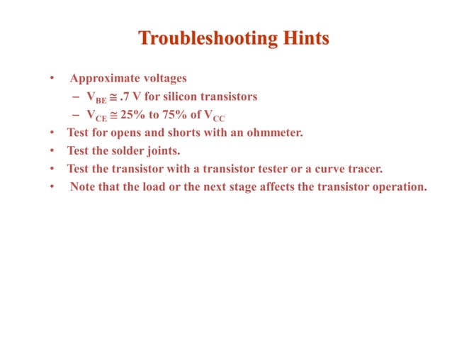 Electronics 1 : Chapter # 05 : DC Biasing BJT | PDF | Computer Networking | Computing