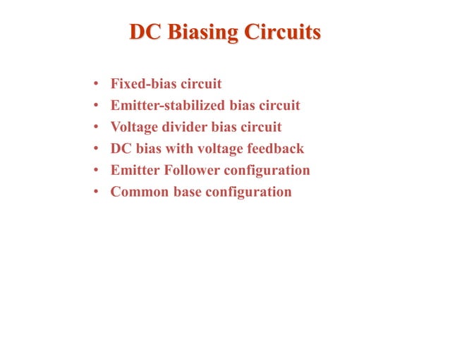 Electronics 1 : Chapter # 05 : DC Biasing BJT | PDF | Computer Networking | Computing