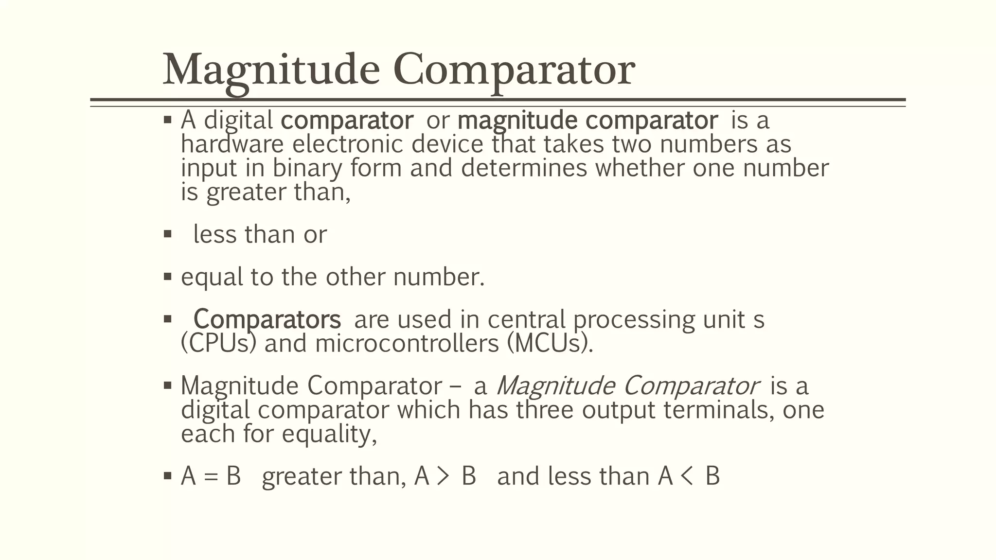 Chapter 5: Cominational Logic with MSI and LSI | PPTX