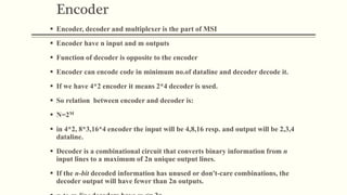 Chapter 5: Cominational Logic with MSI and LSI | PPTX