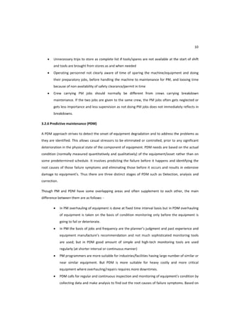 Maintenance strategy types-system | PDF