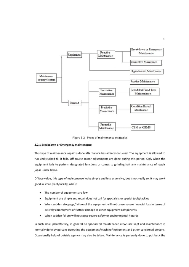 Maintenance strategy types-system | PDF