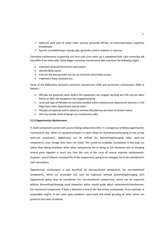 Maintenance strategy types-system | PDF