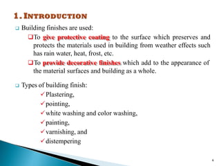 CHAPTER-5.7 FinishingRoof and Roof coverings Introduction Types of ...