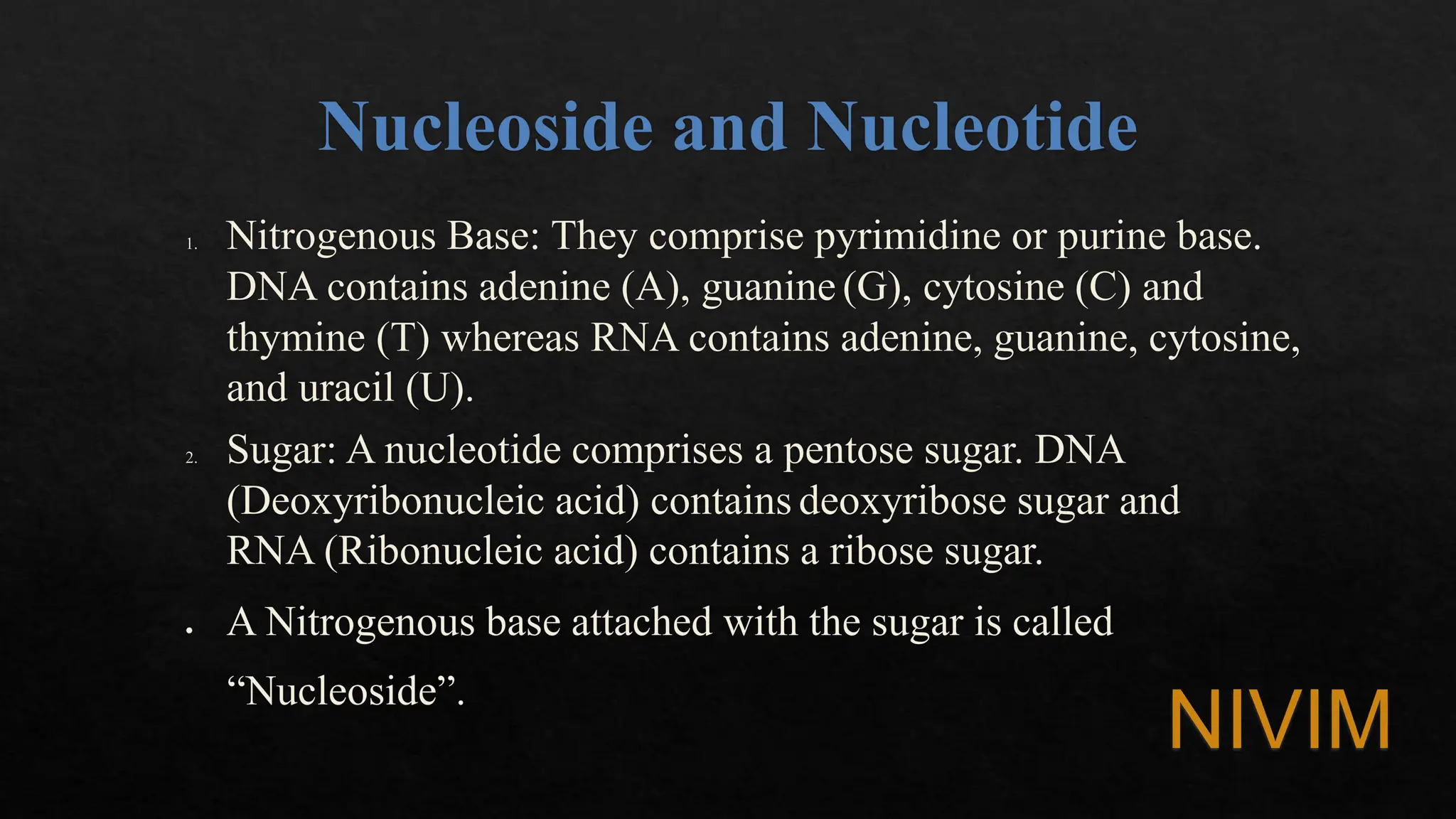 Biochemistry and clinical pharmacy Chapter -5 Nucleic acid | PPTX