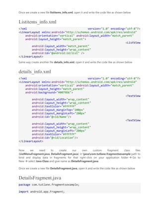 Android Application Components with Implementation & Examples | DOCX