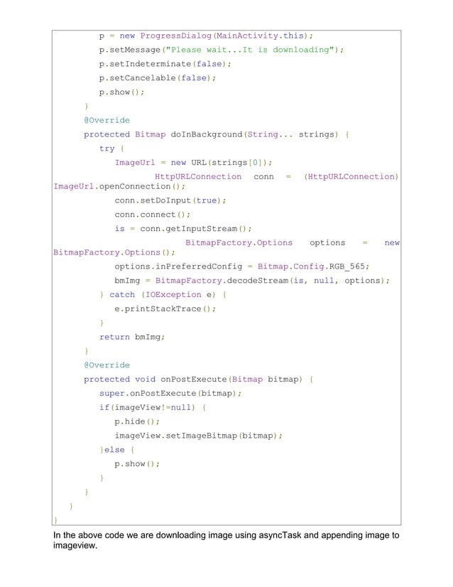 Android Application Components with Implementation & Examples | DOCX ...