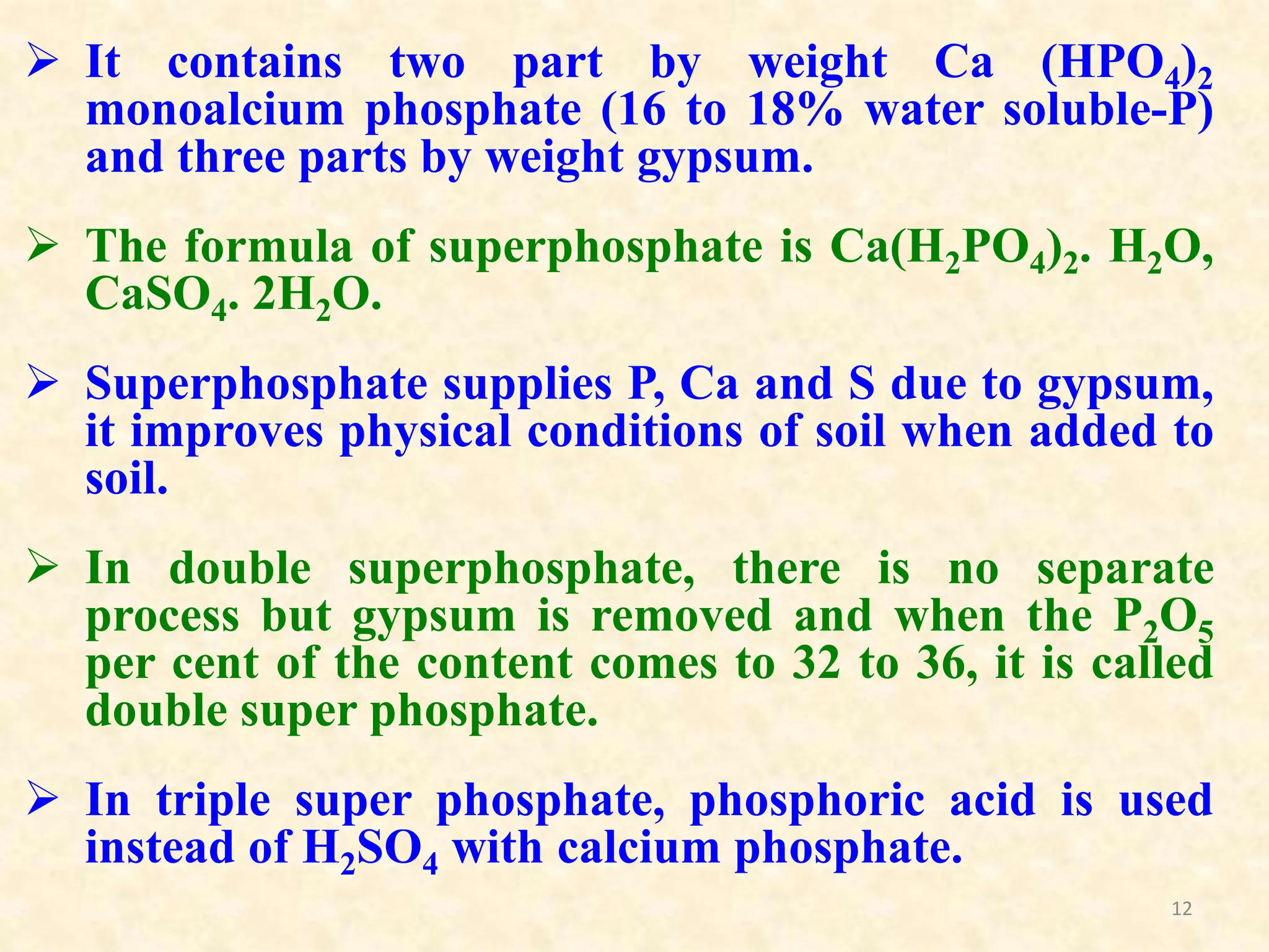 Phosphate fertility and fertilizer for your support | PPTX | Science