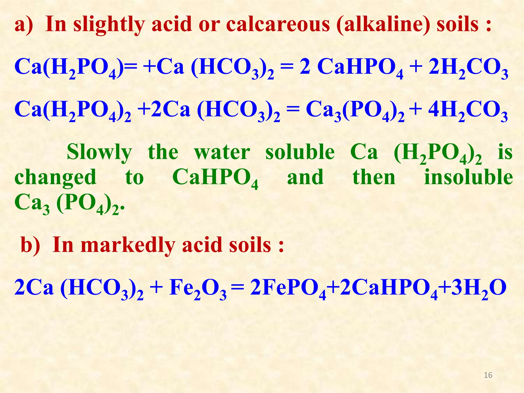 Phosphate fertility and fertilizer for your support | PPTX | Science