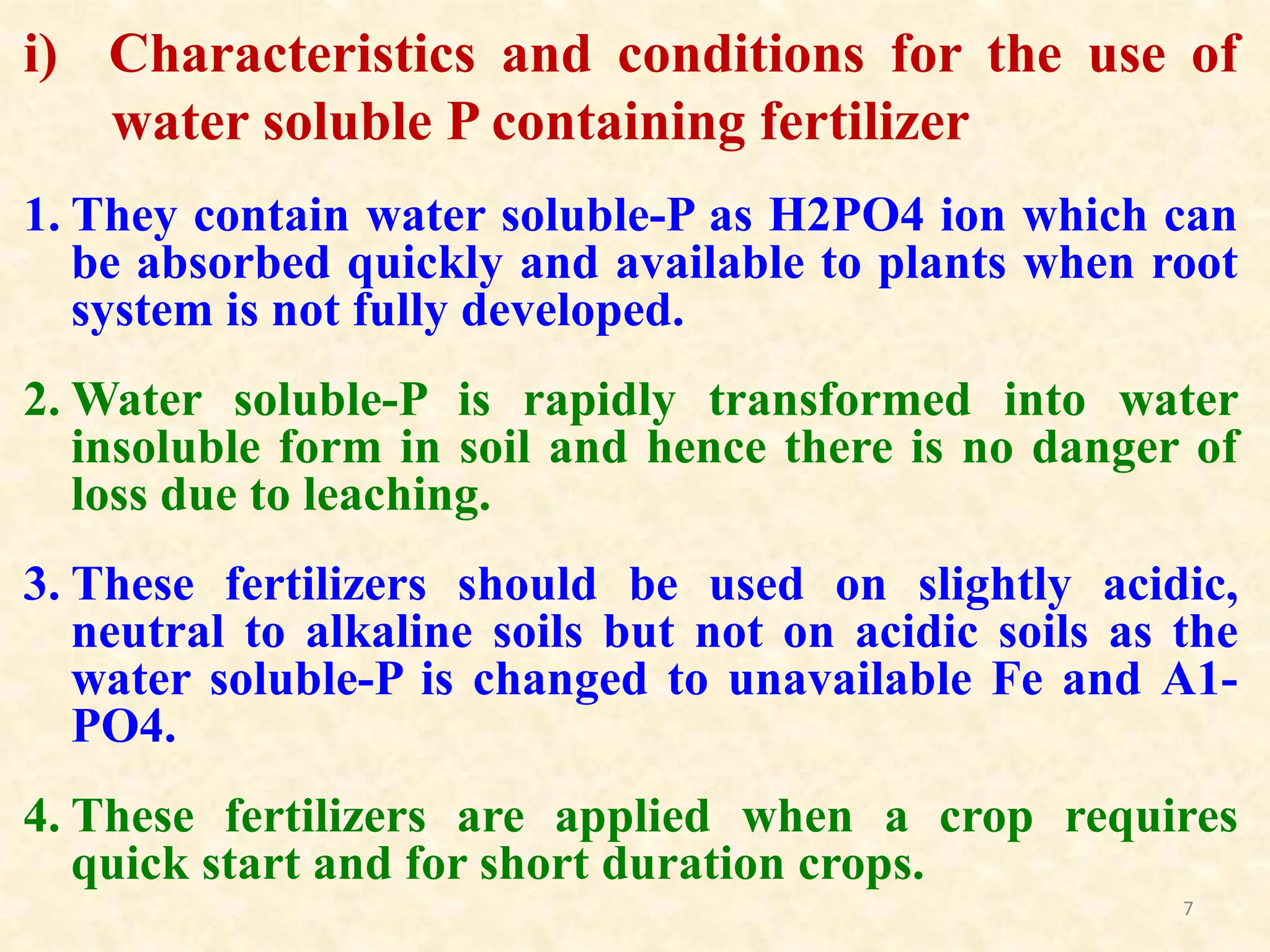 Phosphate fertility and fertilizer for your support | PPTX | Science