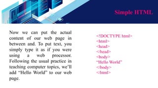 Chapter-5.pptx introduction to HTML and CSS | PPTX