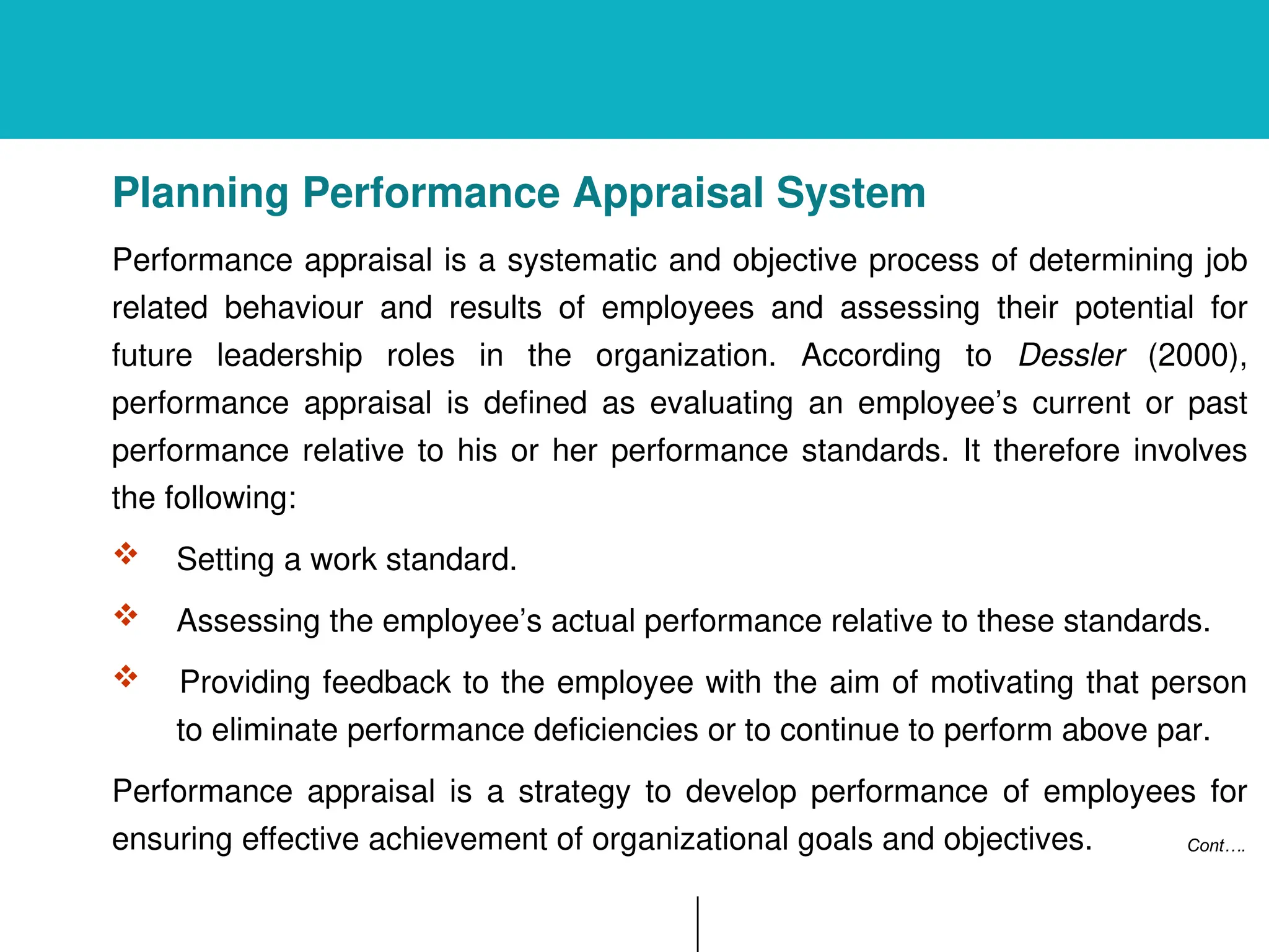 Chapter-5 Performance appraisal system, process and its importance | PPT