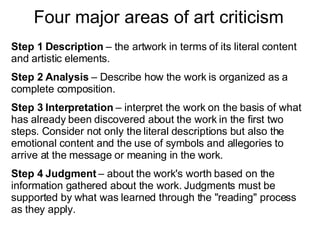 KCC Art 211 Ch 5 Critiquing Art | PPT | Painting | Arts and Crafts